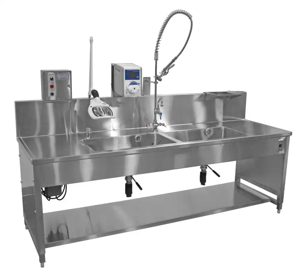 Scope Pre-Cleaning Sink - TBJ Model 30-96-2B-AH SPCS - TBJ Incorporated